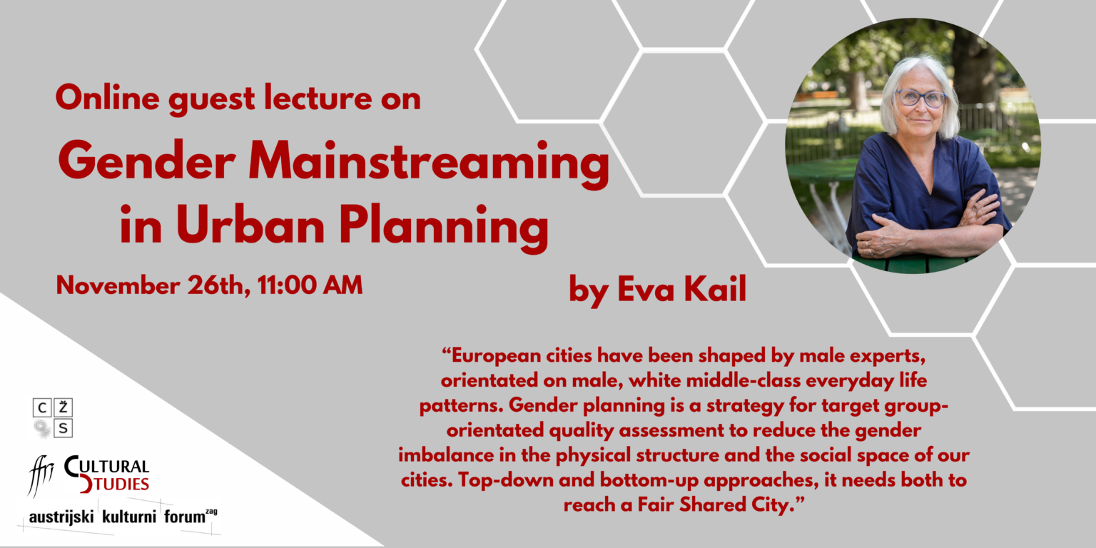 Gostujuće predavanje Eve Kail: gender mainstreaming u urbanističkom ...
